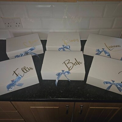 Gift Box With Name, Personalised Gift, Custom Gift Box, Wedding Favour ...