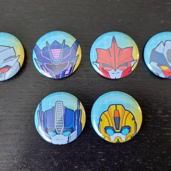 Transformers 1.25" Buttons Cartoon TFP Prime - Etsy