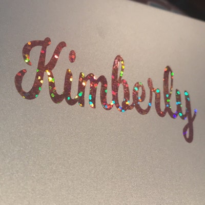 Rose Gold Name Decal, Personalized Sticker, Personalized Name Decals ...