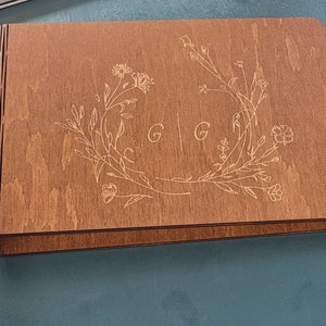 Personalized Photo Album Wedding Guest Book Engraved - Etsy