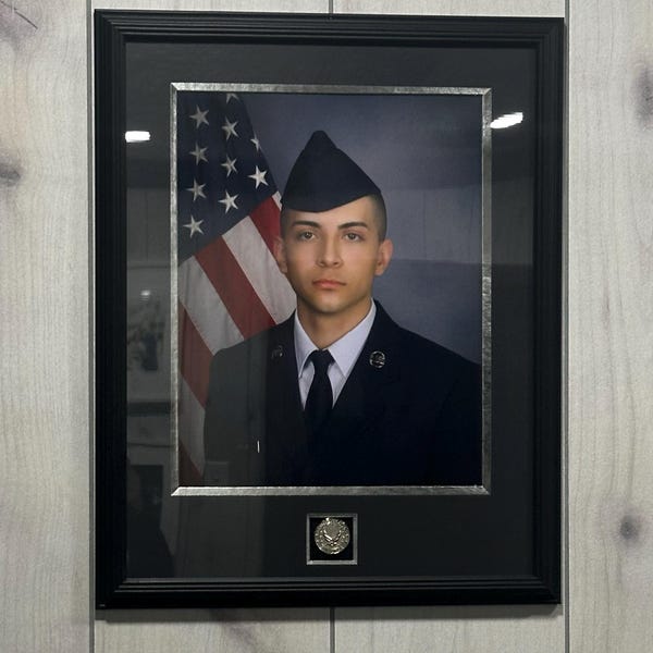 US Army Custom Military Photo Frame - 11" X 14" - Solid Red Oak - Real ...