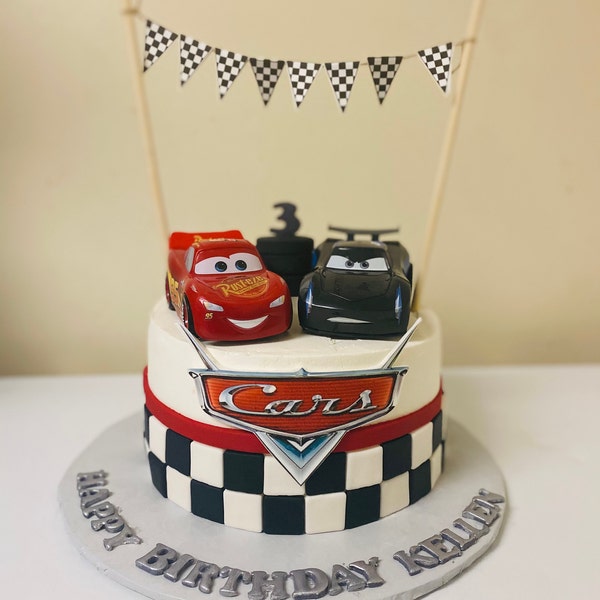 Printable Racing Checkered Flag Finish Line Download Cupcake or Cake ...