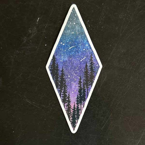 Mountain Sticker, Watercolor Sticker, Ice Sticker, PNW Sticker, Vinyl ...