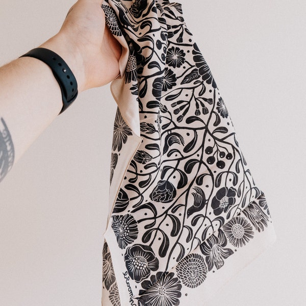 Still Life Bandana, Wildflower Cotton Bandana, Floral Scarf, Soft ...
