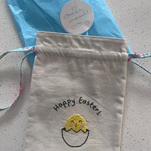 Cotton Floral Drawstring Bag, Handmade Drawstring Bag, Multiple Sizes ...