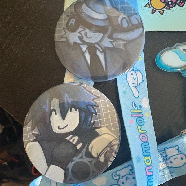 ROBLOX FORSAKEN Pin Back Buttons - C00lkidd Bluudud Two Time Chance ...