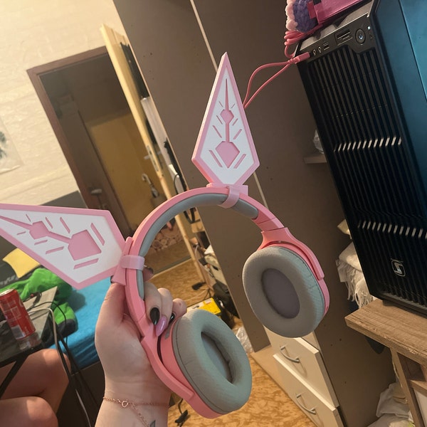 Mecha Cat Ears Accessory for Headset Headphones Cyber Robot Bunny ...