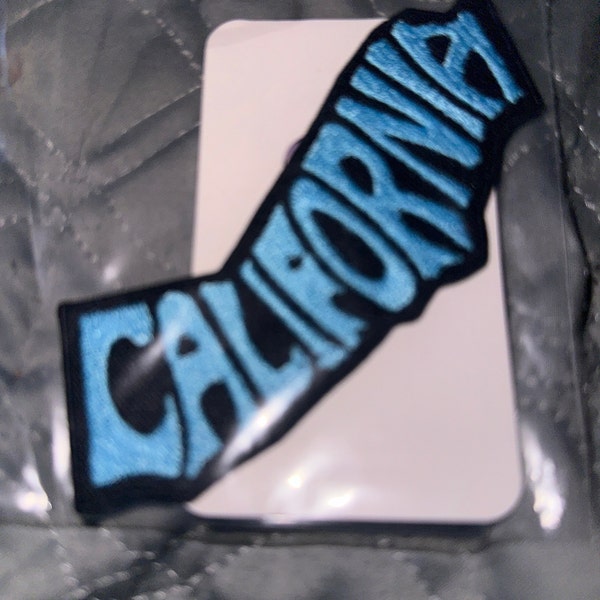 California Embroidered Patch / State Embroidery / Travel Patch / Machine Embroidery / Backpack ...