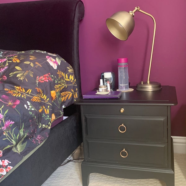 Stag Double Pedestal Mahogany Dressing Table With Stool, Stag Vanity ...