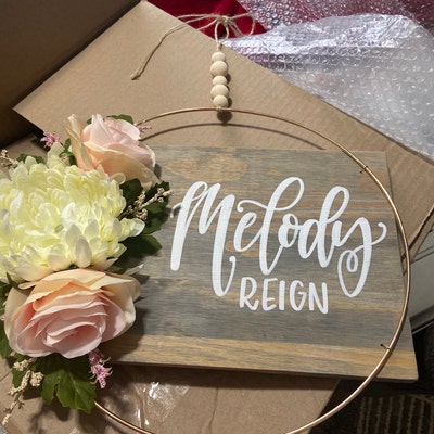 Hospital Door Hanger // Birth Stats Board // Door Room Hanger // Baby ...