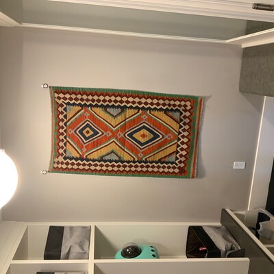 3.2 X 1 Ft 99 X 32 Cm Wall Hanging Kilim, Windows Topper, Door Valance ...