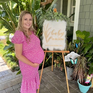 Custom Welcome Sign Acrylic Pink for Birthday, Wedding, Bridal Shower ...