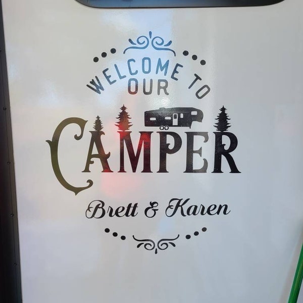 Fifth Wheel Decal Personalized Camper Decal Camping Decal Personalized ...
