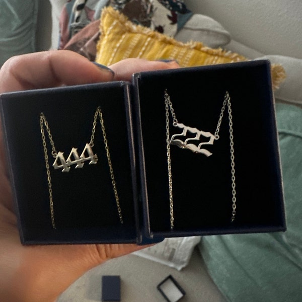 Angel Numbers Necklace, Angel Number , Angel Number Necklace ...
