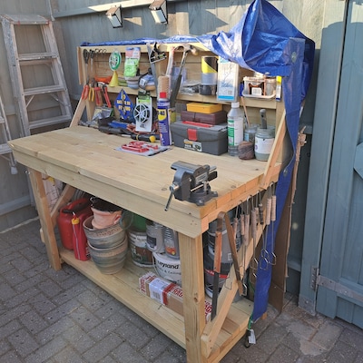 Wooden Workbench Super Heavy Duty 3ft to 6ft in Length 4ft - Etsy