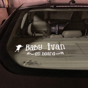 Family on Board Decal Stick Figure Family On Board | Etsy
