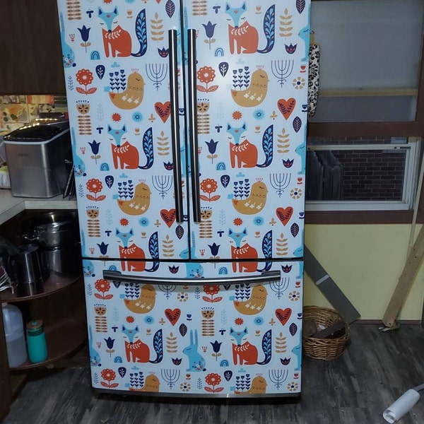 Frostwood Magnetic Fridge Skin - Part of Our Scandia Collection! Fits ...
