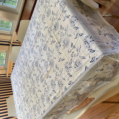 Mustard Floral 100% Cotton Round Table Cloth for Dining Table Kitchen ...