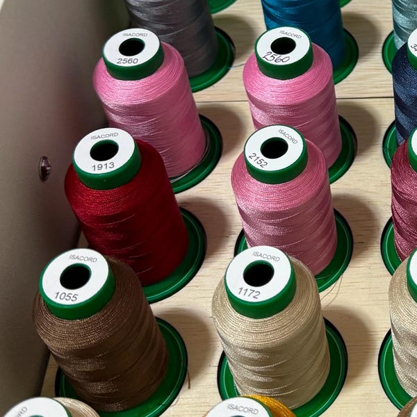 Isacord Spool Stickers | Embroidery Thread | Spool Sticker | Easy-to ...