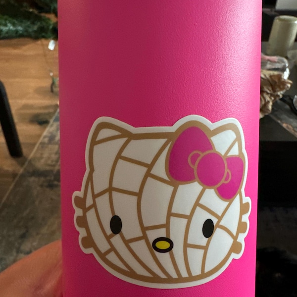 Kitty Concha Sticker | Mexican American Concha |conchita |pan Dulce ...