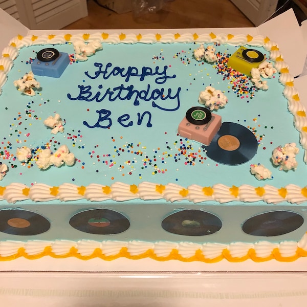 Edible Vinyl Record Cookie Cupcake Oreo Toppers, Wafer Paper or ...