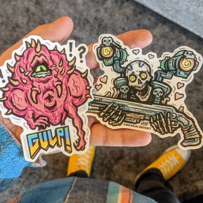 Cacodemon GULP Sticker Decal Doom Eternal Demon FREE Shipping - Etsy