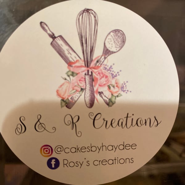 Custom Logo Stickers – Round Bakery Labels – Personalized Cake Stickers ...