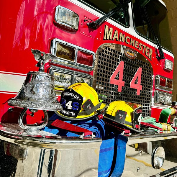 Personalized Firefighter Leather Helmet Band - Etsy