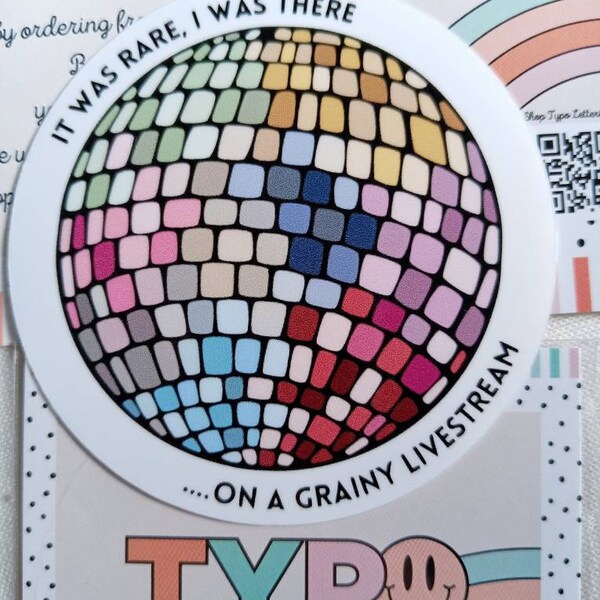 Custom Eras Disco Sticker| Tour Merch| Tour Sticker|waterproof Sticker ...