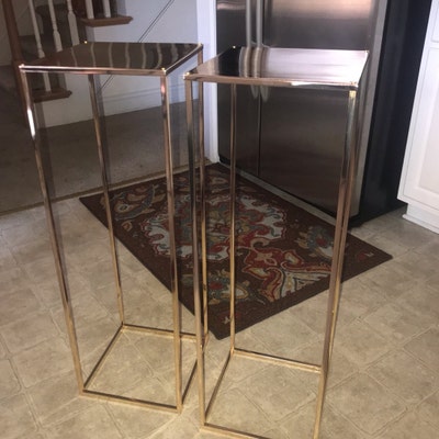 24/32/40 Flat Gold With TOP/ Chrome French Gold Collapsible Rectangle ...