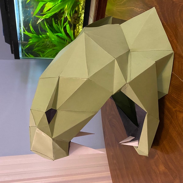 Snake Mask Pattern - Open Face for Great Visibility! Paper Mask ...