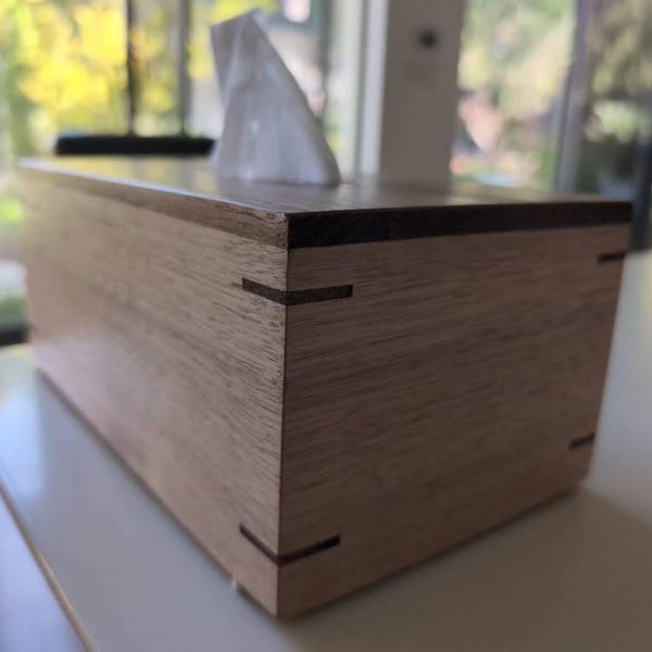 Tissue Wooden Box/cover Handmade From Solid Australian Chestnut Top ...