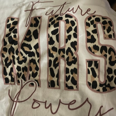 Custom Future Mrs. Shirt, Leopard Future Mrs, Cute Engagement Shirts ...