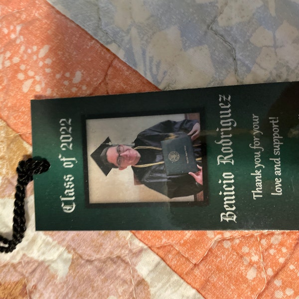 Graduation Bookmarks - Custom Graduate Bookmark - Thank You Bookmarks ...