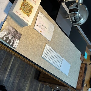 Felt Desk Pad Custom Felt Desk Mat Office Desk Accessories - Etsy