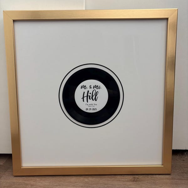 Boho Wedding Color Vinyl Record Sticker for Wedding Guest Book ...
