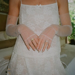 Gloves With Words quick Ship and Customization - Etsy