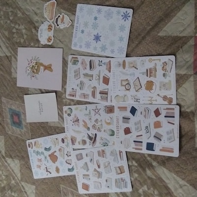 Sticker Sheet Reading Journaling Stickers for Your Planner - Etsy