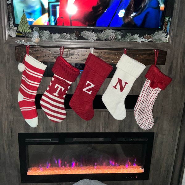 Distressed Fireplace Mantel, Wood Fireplace Mantle, Mantle, Floating ...