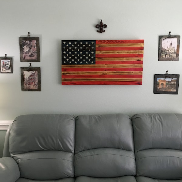 Reclaimed Whiskey Barrel Flag - Etsy