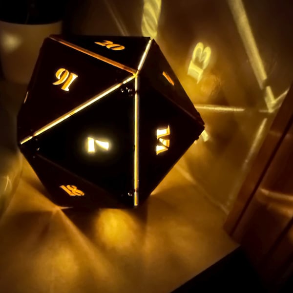 Dnd Dice Light: D20 D12 D10 D8 D6 D4, Dungeons and Dragons Decor ...