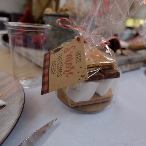 Printable S'more Christmas Cheer Tags, Instant Download S'more ...