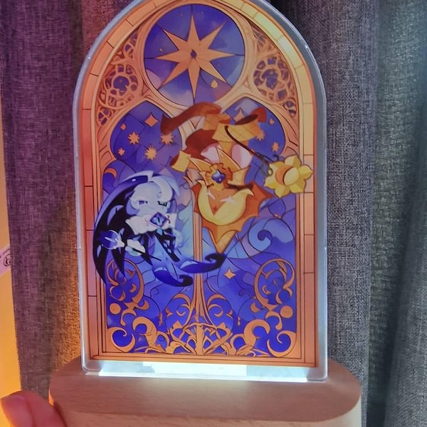 Shadow Milk Cookie & Pure Vanilla Cookie Night Light, Cookierun Charms ...