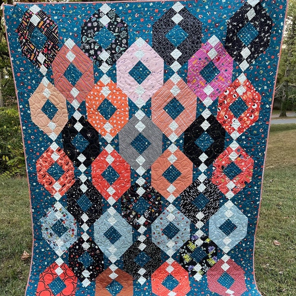 Double Take PDF Digital Quilt Pattern by Pieced Just Sew, Jelly Roll ...