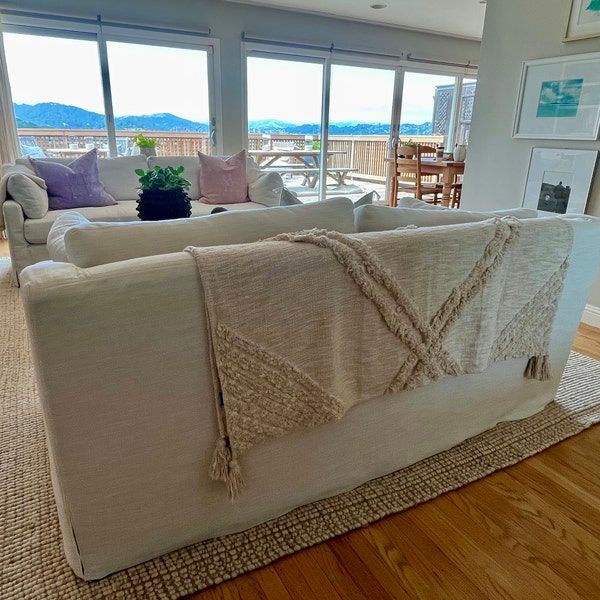 Cream Throw Blanket Ivory Sheer Throw Blanket Lightweight Throw Blanket ...