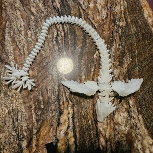 2 Feet Long Articulated Feather Dragon Fidget Toy Fantasy Decoration ...