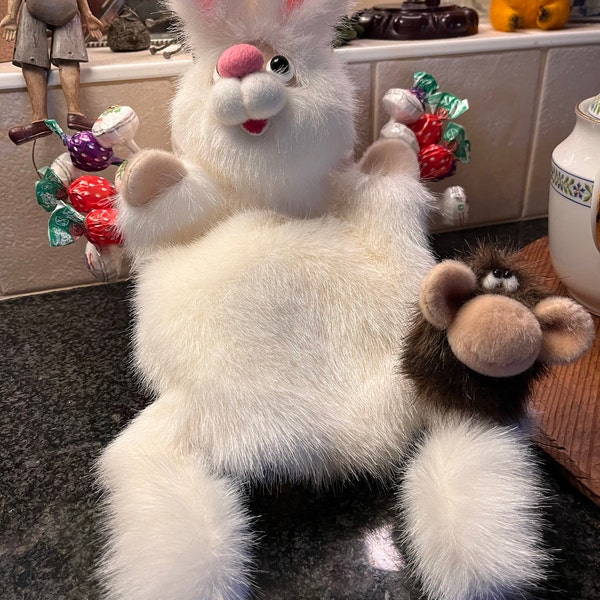 Little Furry Monkey. Tiny Soft Toy. Plush Brown Monkey Finger Puppet ...