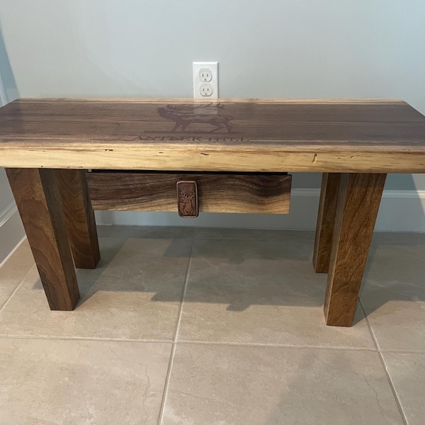 Walnut Table Legs Square Handcrafted , 3" Square Tapered – Furniture ...