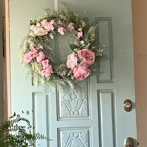 Fall Wreath/beige Mums Sunflowers and Eucalyptus Autumn - Etsy