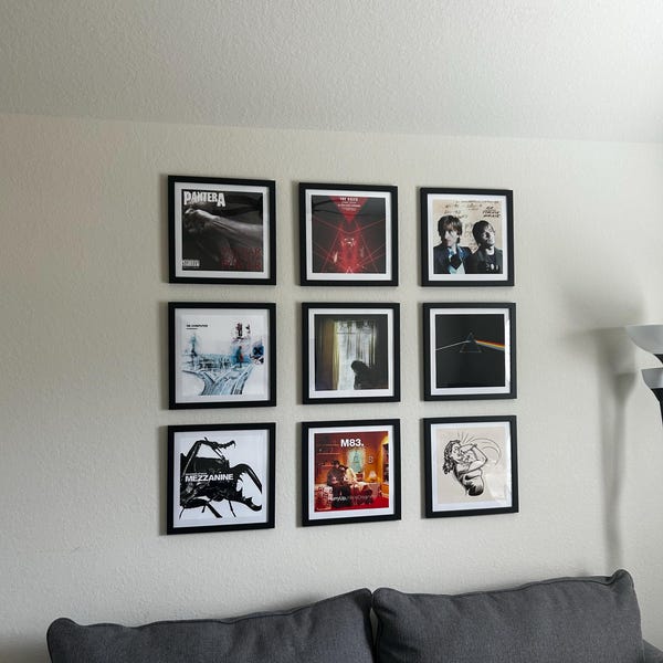 Custom Album Cover Print Set of Six, Choose Your Own Music Album Wall ...